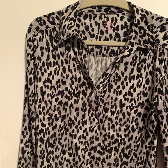 212 Collection | Tops | Women Animal Print Blouse 34 Sleeves | Poshmark